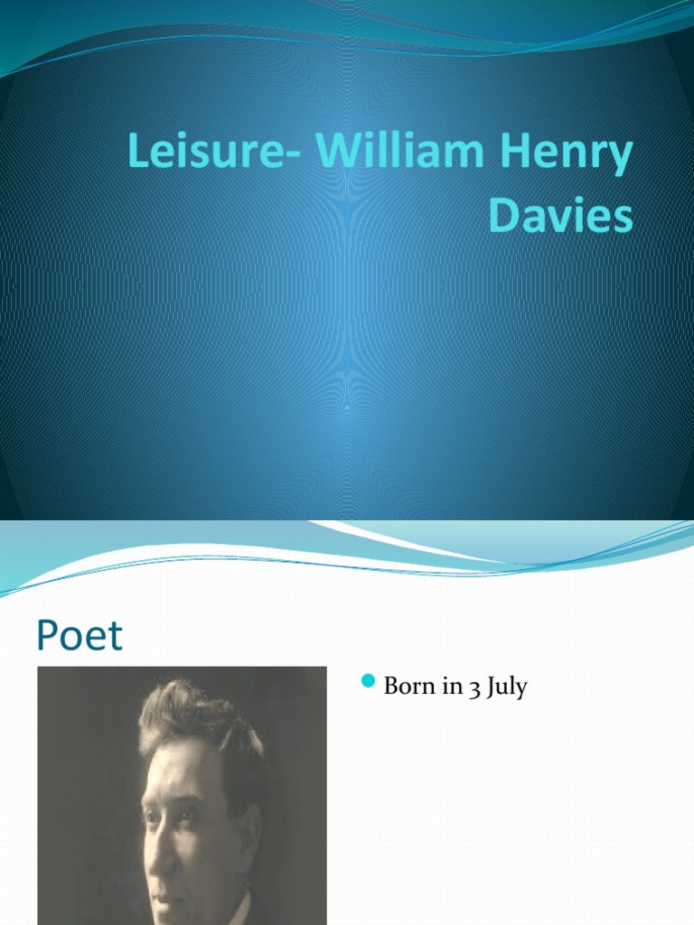 Leisure - William Henry Davies | PDF