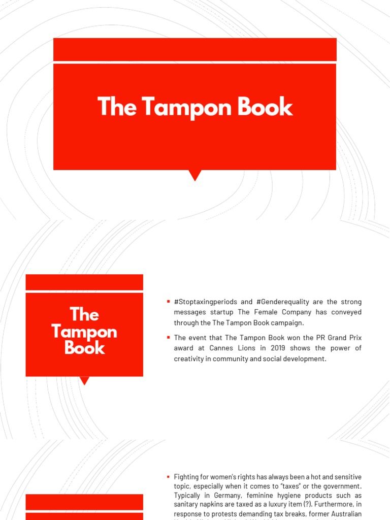 The Tampon Book | PDF | Public Sphere | Communication