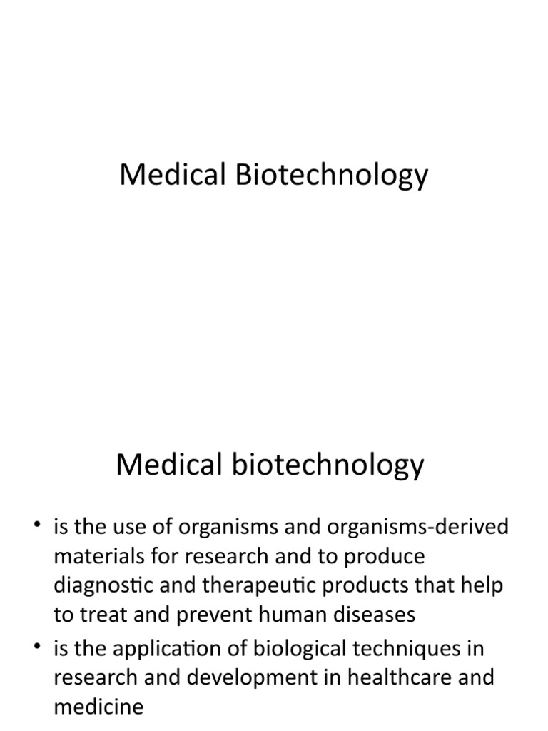Medical Biotechnology | PDF | Viral Vector | Stem Cell