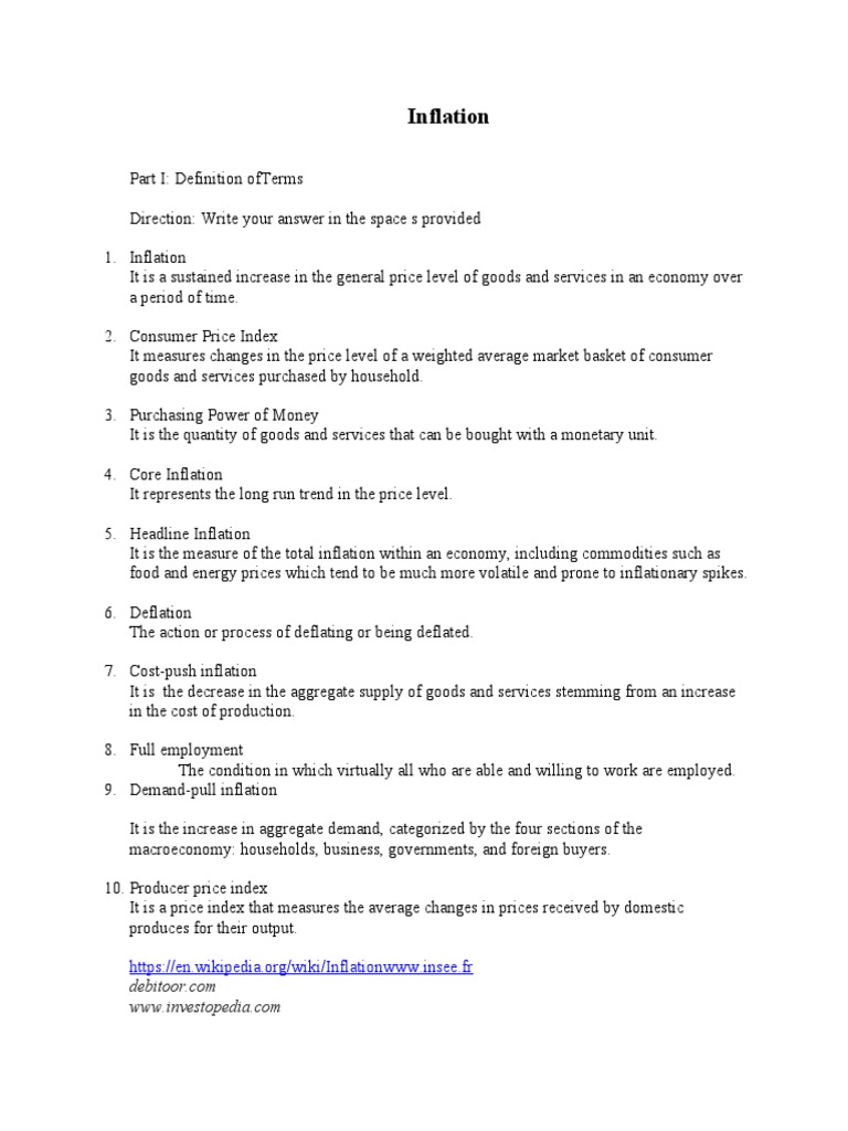 Inflation | PDF | Inflation | Macroeconomics