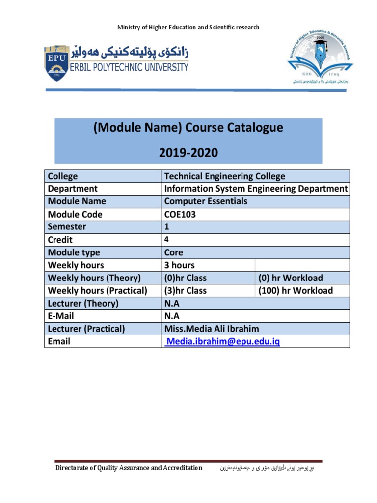 Computer Essentials Course Overview | PDF | Microsoft Excel | Microsoft ...