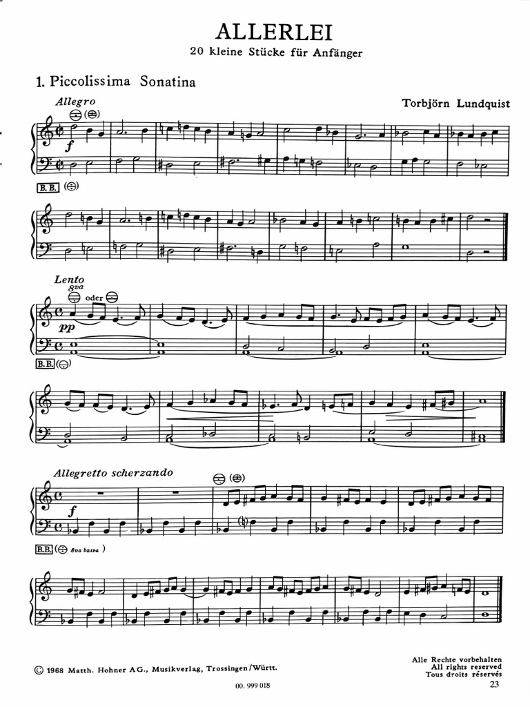 Allerlei - Torbjörn Lundquist | PDF