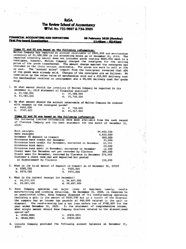 Far Resa B39 Preboards PDF | PDF