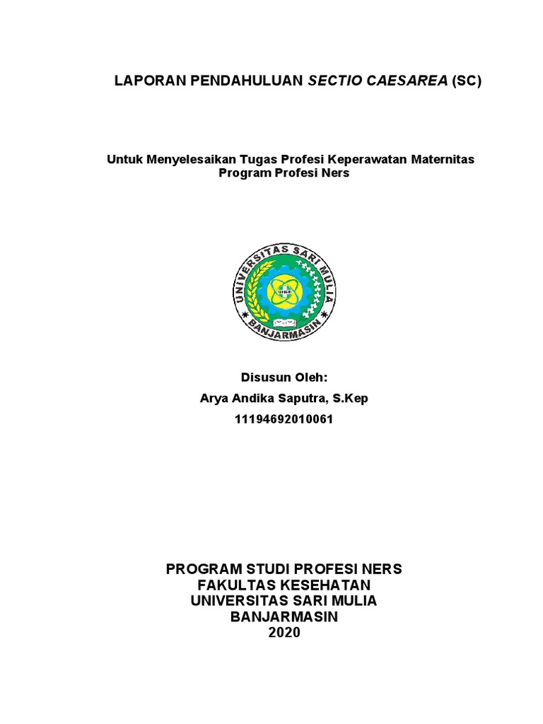 Panduan Lengkap Sectio Caesarea (SC) | PDF