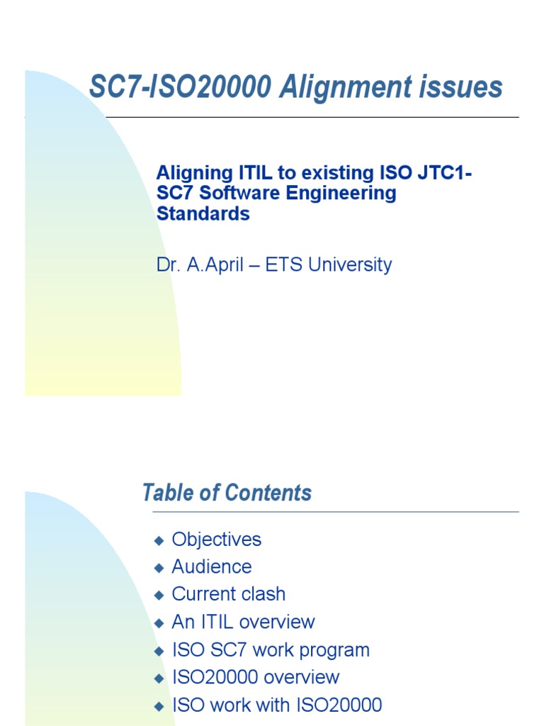 ISO-ITIL Alignment | PDF | Itil | Iso 9000