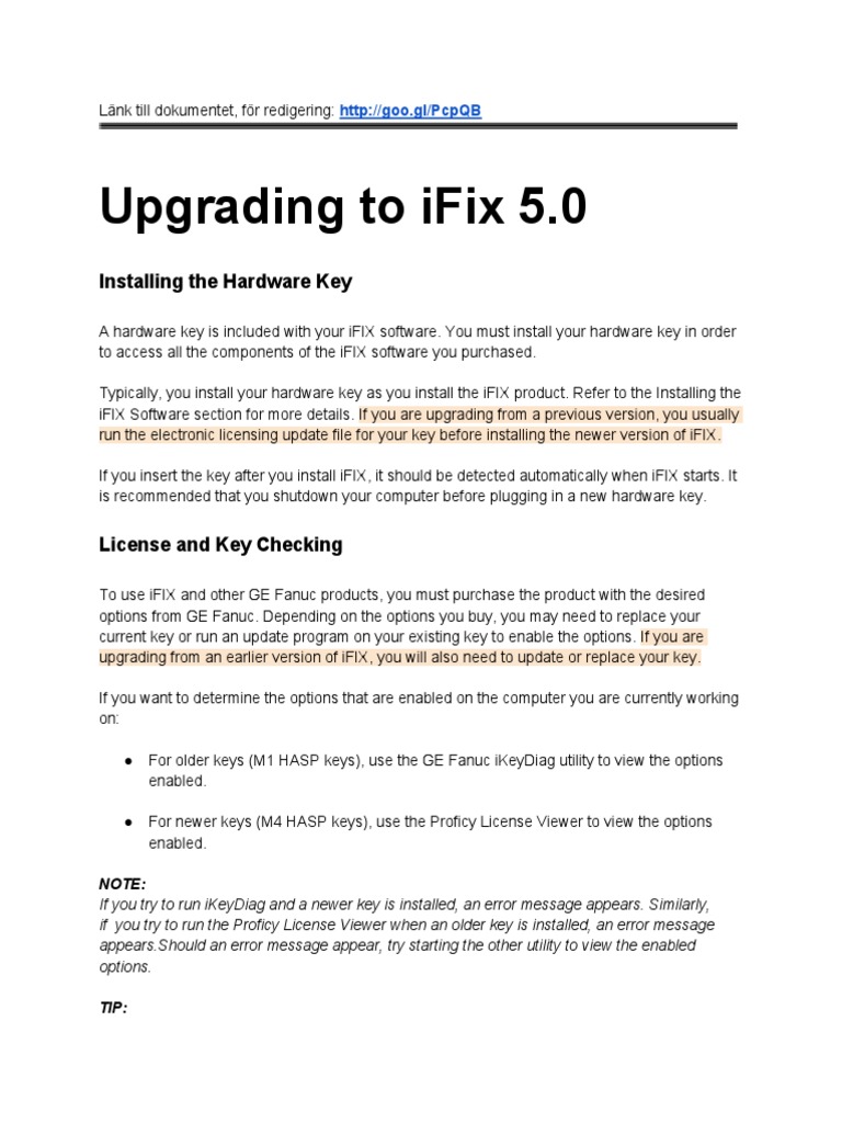 Upgrading To Ifix 5.0: Installing The Hardware Key | PDF | Backup ...