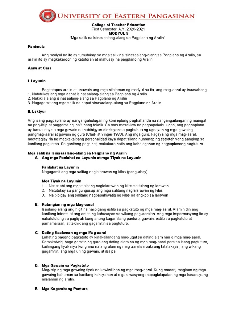 Fil Elem M5 PDF | PDF