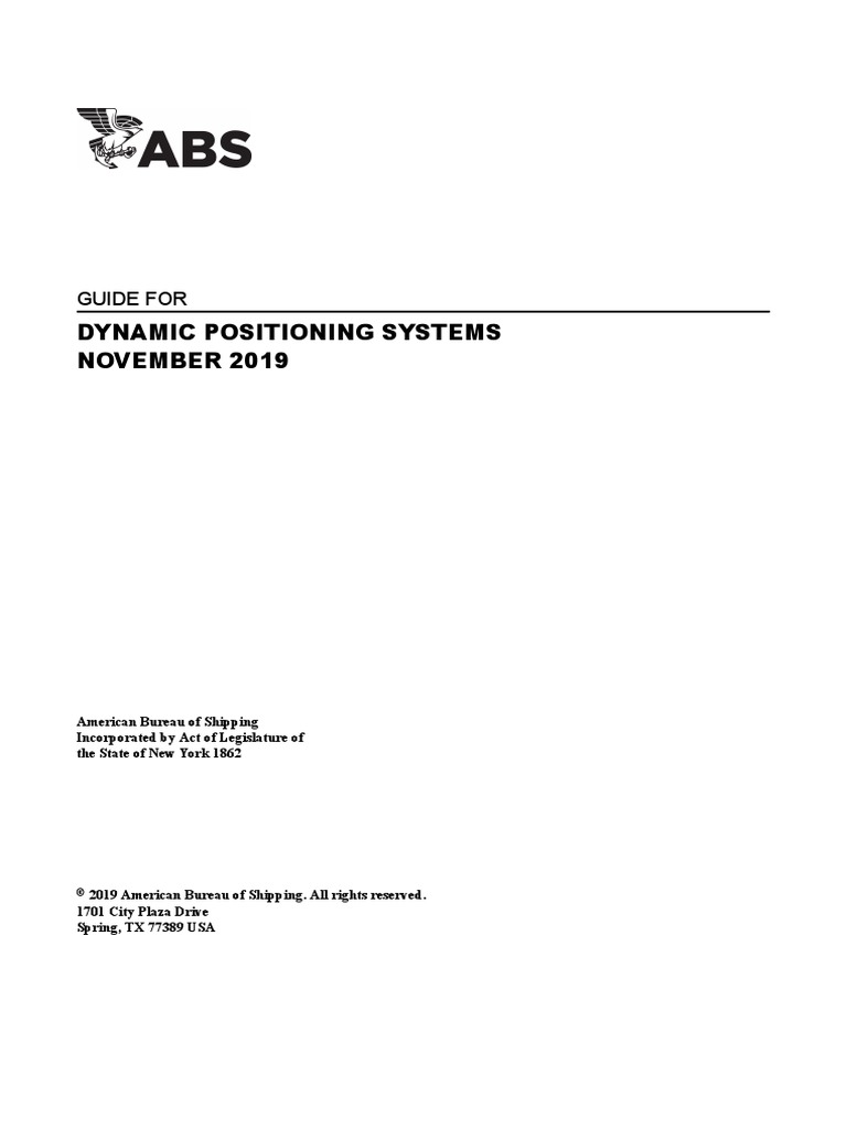 ABS Dps-Guide-Nov19 | PDF | Reliability Engineering | Systems Engineering