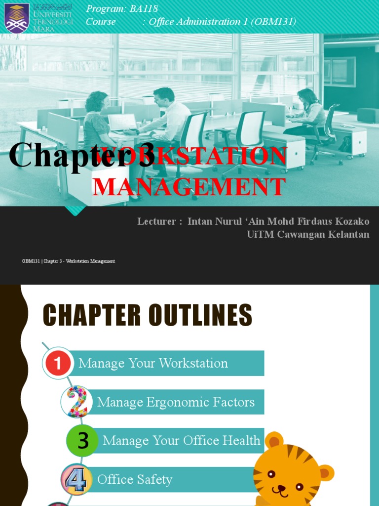 Chap 3 Workstation Management | PDF | Human Factors And Ergonomics ...