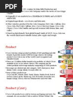 Coca-Cola Product Mix Overview | PDF | The Coca Cola Company | Coca Cola