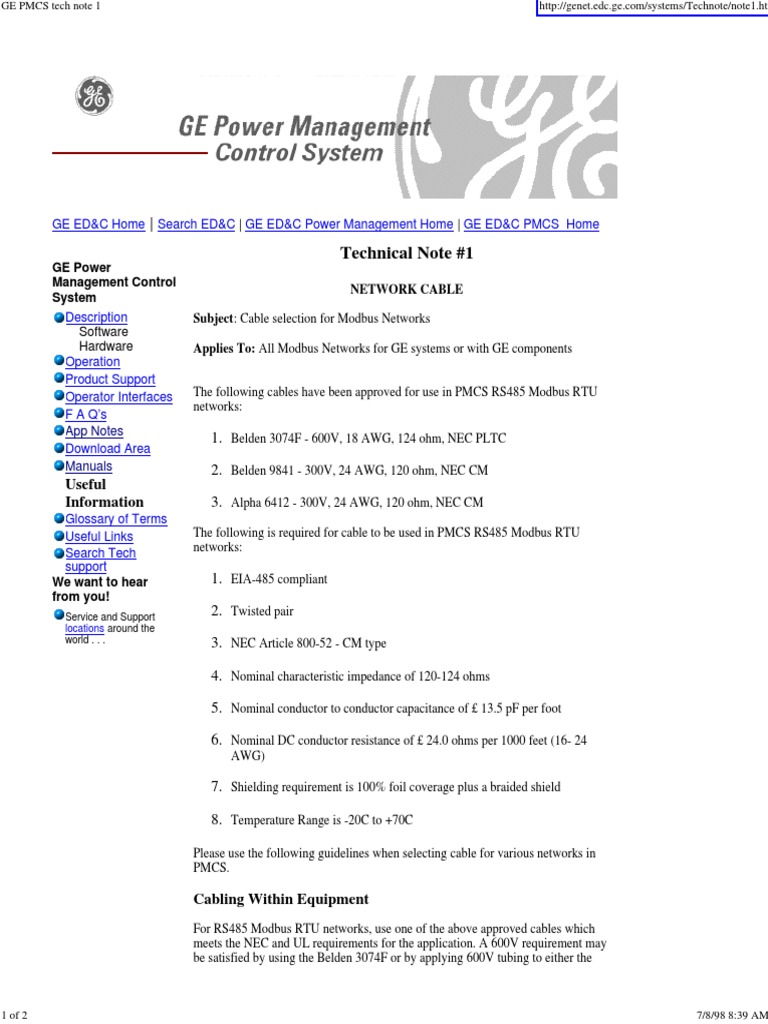 Technical Note #1: Useful Information | PDF