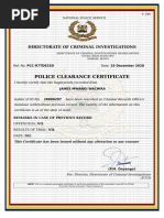 Pcc-Yltyvqza-Police Clearance Certificate p0 | PDF