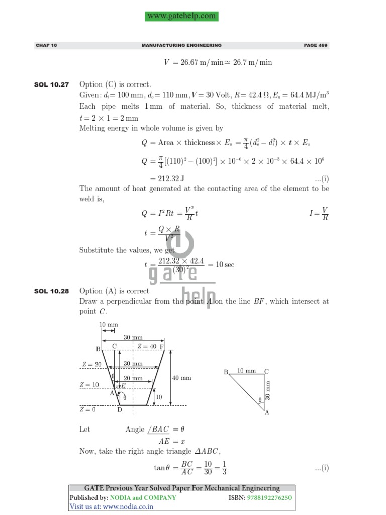 Visit Us At: WWW - Nodia.co - In: GATE Previous Year Solved Paper For ...