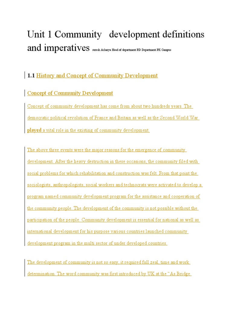 Community Development Insights | PDF | Community | Public Participation