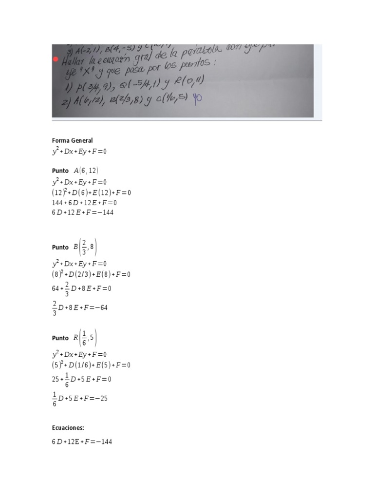 General Form of Quadratic Equations | PDF