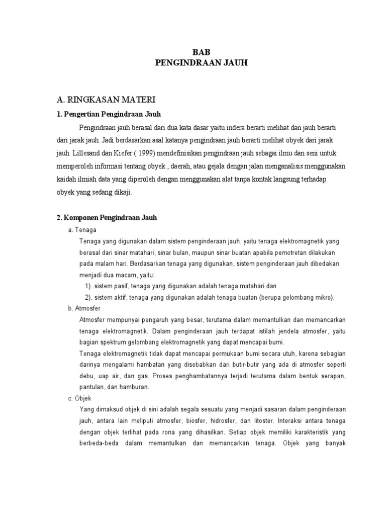 BAB 11 Pengindraan Jauh | PDF | Metode & Bahan Ajar | Teknologi & Rekayasa BAB 11 Pengindraan Jauh | PDF | Metode & Bahan Ajar | Teknologi & Rekayasa