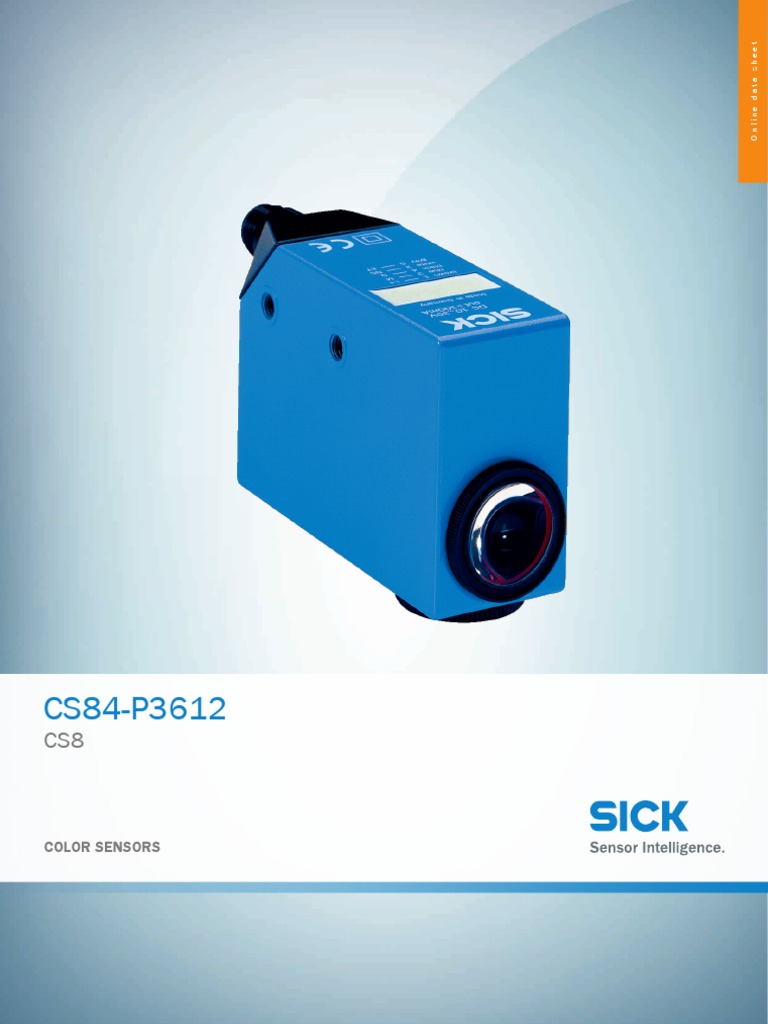 Color Sensor Data Sheet | PDF | Electrical Connector | Manufactured Goods