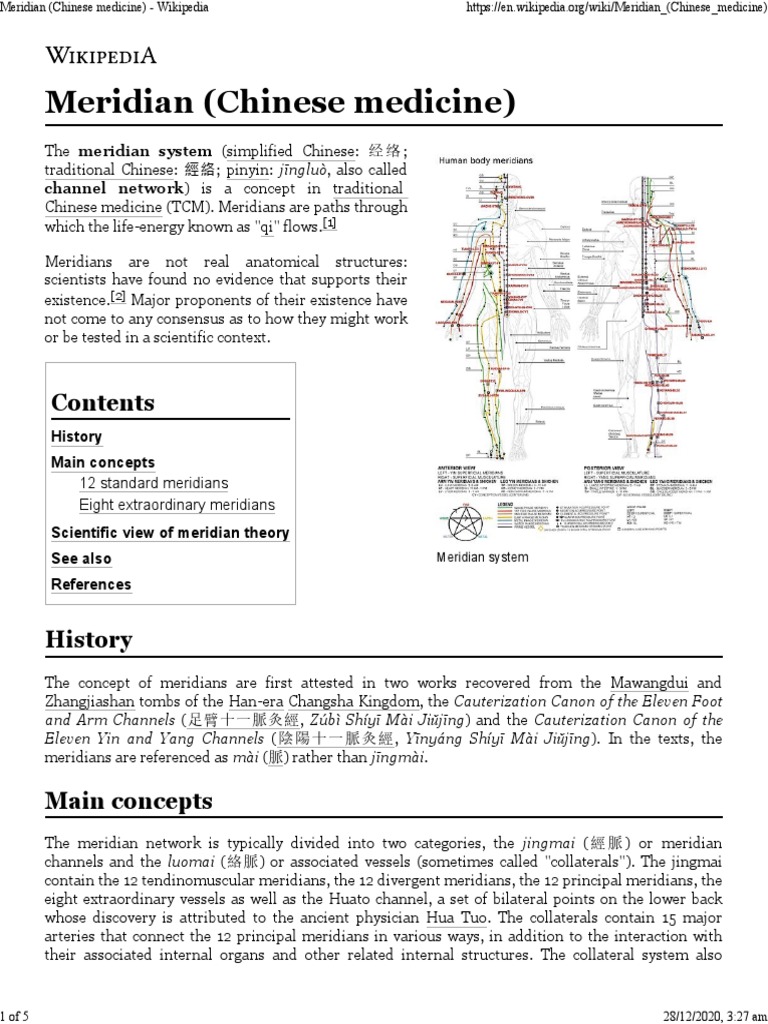 Meridians Chinese Therapy | PDF | Energy Therapies | Meridian (Chinese Medicine)