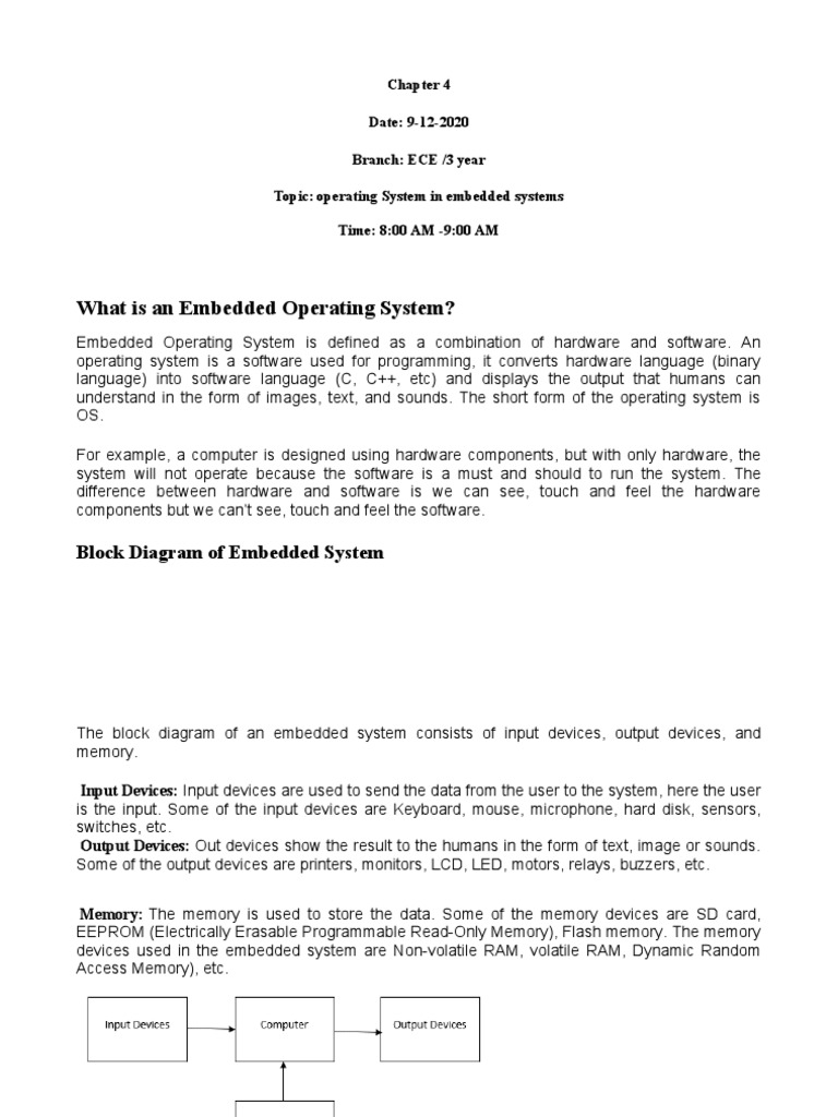 What Is An Embedded Operating System? | PDF | Microsoft Windows ...