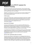 CIPD SWOT and PESTLE Analysis Guide | PDF | Competitive Advantage ...