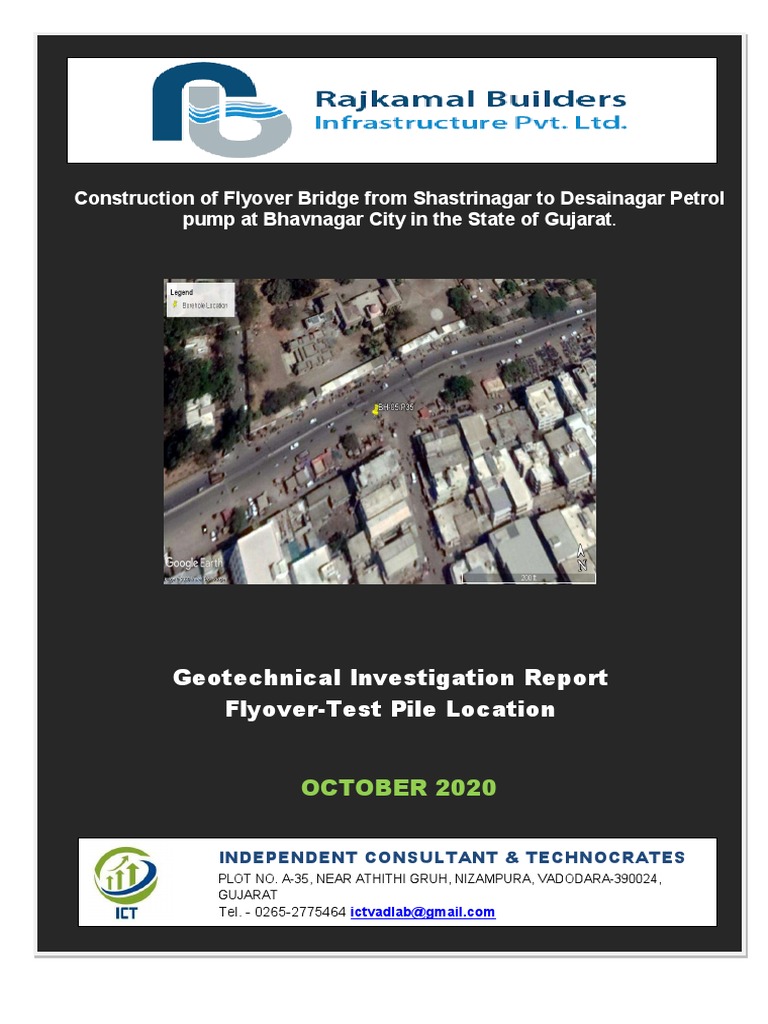Geotechnical report for flyover construction | PDF | Deep Foundation | Geotechnical Engineering