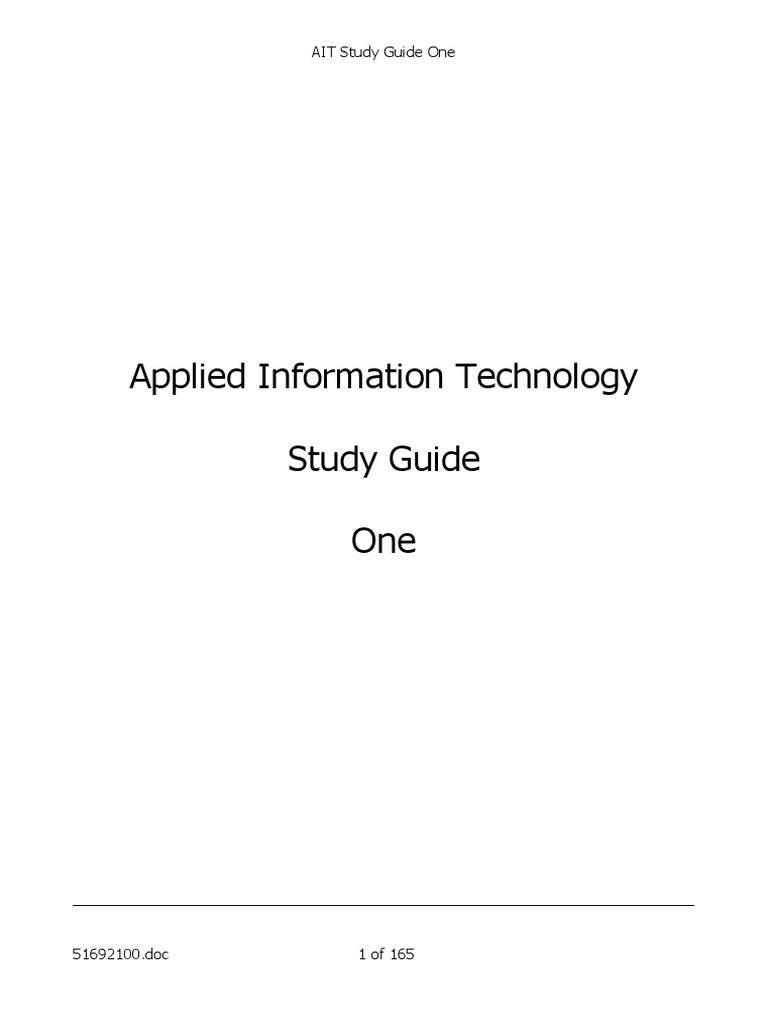 AIT-Study Guide | PDF | Web Search Engine | Search Engine Indexing