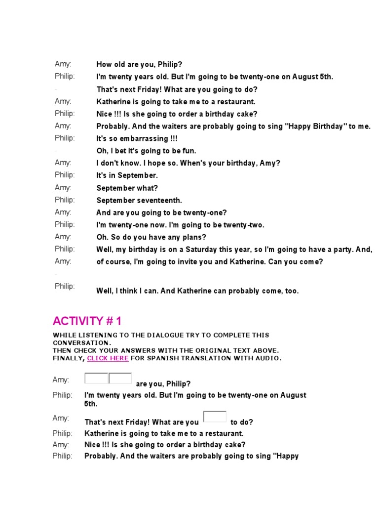 Activity # 1: Amy: Philip: Amy: Philip: Amy: Philip: Amy: Philip: Amy ...