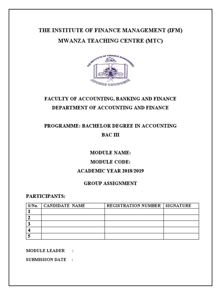 Bac 3 - Group Assignment | PDF