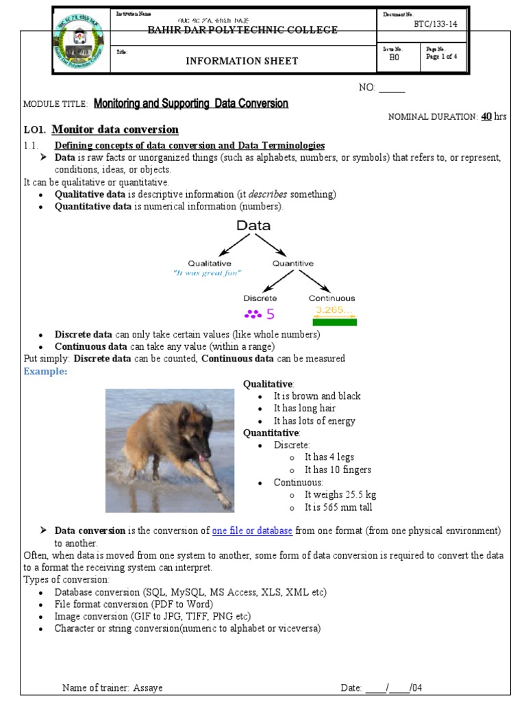 Monitoring and Supporting Data Conversion | PDF | Data Model | Data