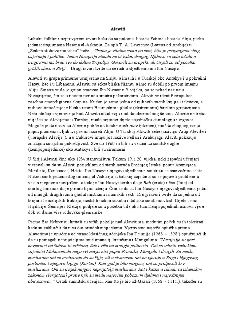 Alawiti | PDF