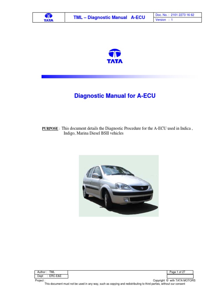 Diagnostic Manual A Ecu Pdf Relay Throttle