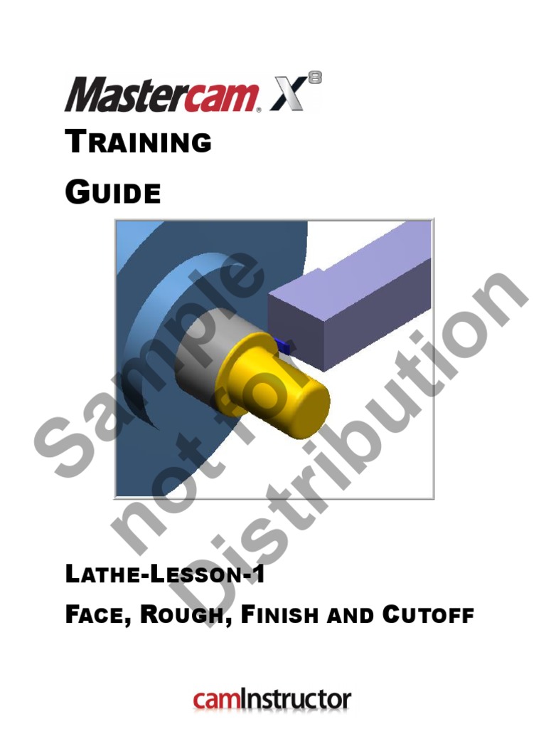 Mastercam Lathe Lesson 1 Sample | PDF | Icon (Computing) | Machine Tool