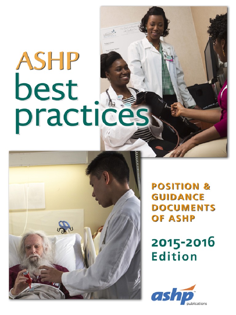 ASHP Best Practices 2015-2016 PDF | PDF | Pharmacy | Food And Drug ...