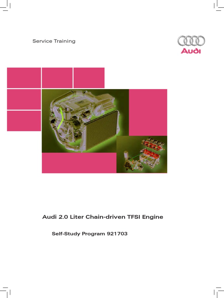 Audi 2.0 Liter Chain-Driven TFSI Engine | PDF | Turbocharger ...