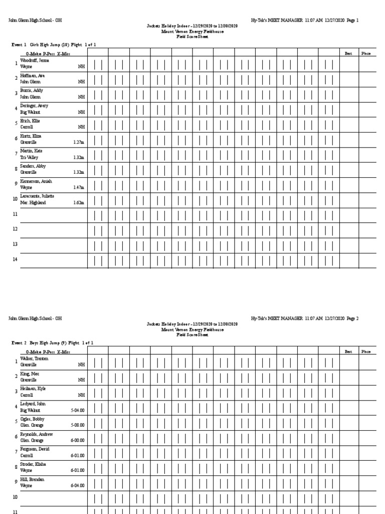 Flight Sheets 2 | PDF