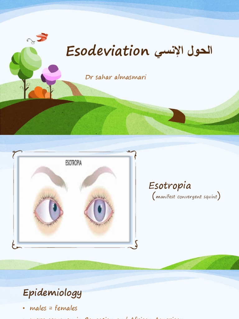 Esodeviation الحول الإنسي | PDF | Nervous System | Diseases Of The Eye ...