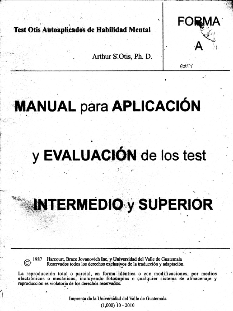 Manual Otis de Aplicacion Otis Intermedio PDF | PDF