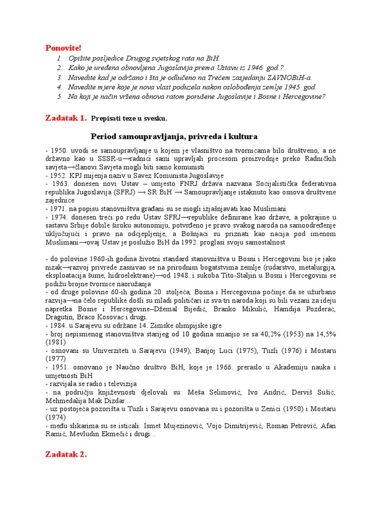 Samoupravljanje, Privreda I Kultura | PDF