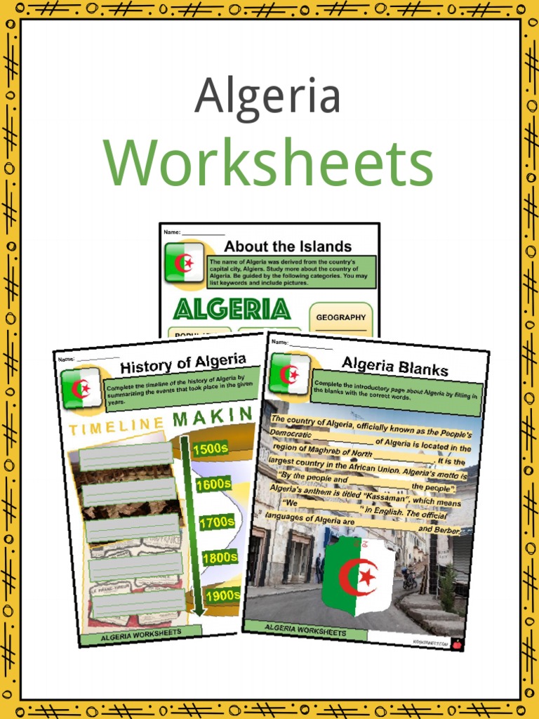 Sample Algeria Worksheets | PDF | Algeria | North Africa