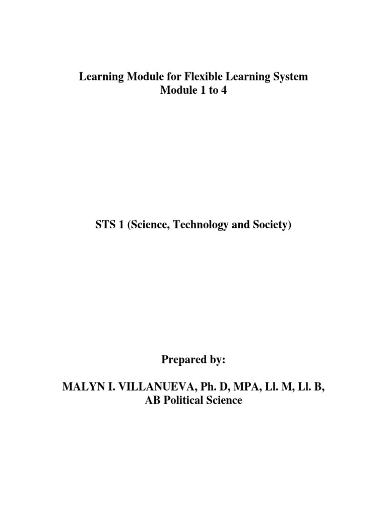 Module STS 1 (Science Technology and Society) | PDF | Heliocentrism ...