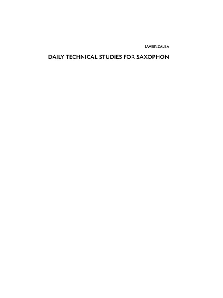 Zalba Studies 010309 PDF | PDF | Escala (música) | Tempo
