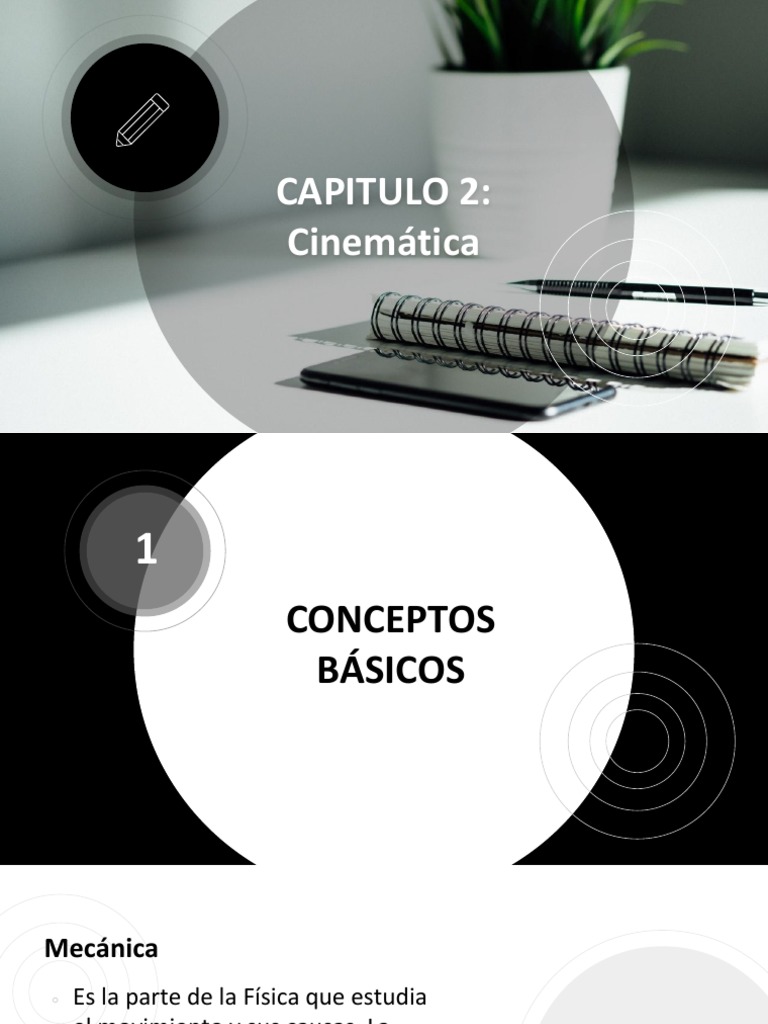 2.1 Conceptos Básicos Cinemática | PDF | Trayectoria | Cinemática