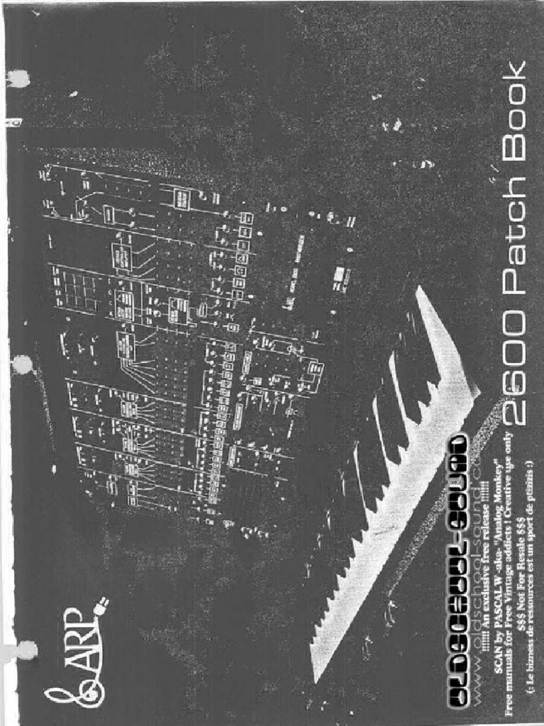 Arp 2600 PatchBook PDF | PDF