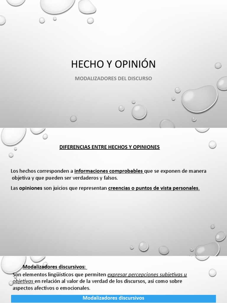 Diferencias Entre Hechos y Opinión | PDF