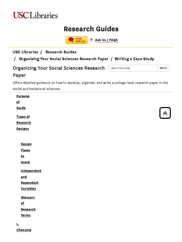 Research Guides: Organizing Your Social Sciences Research Paper | PDF ...