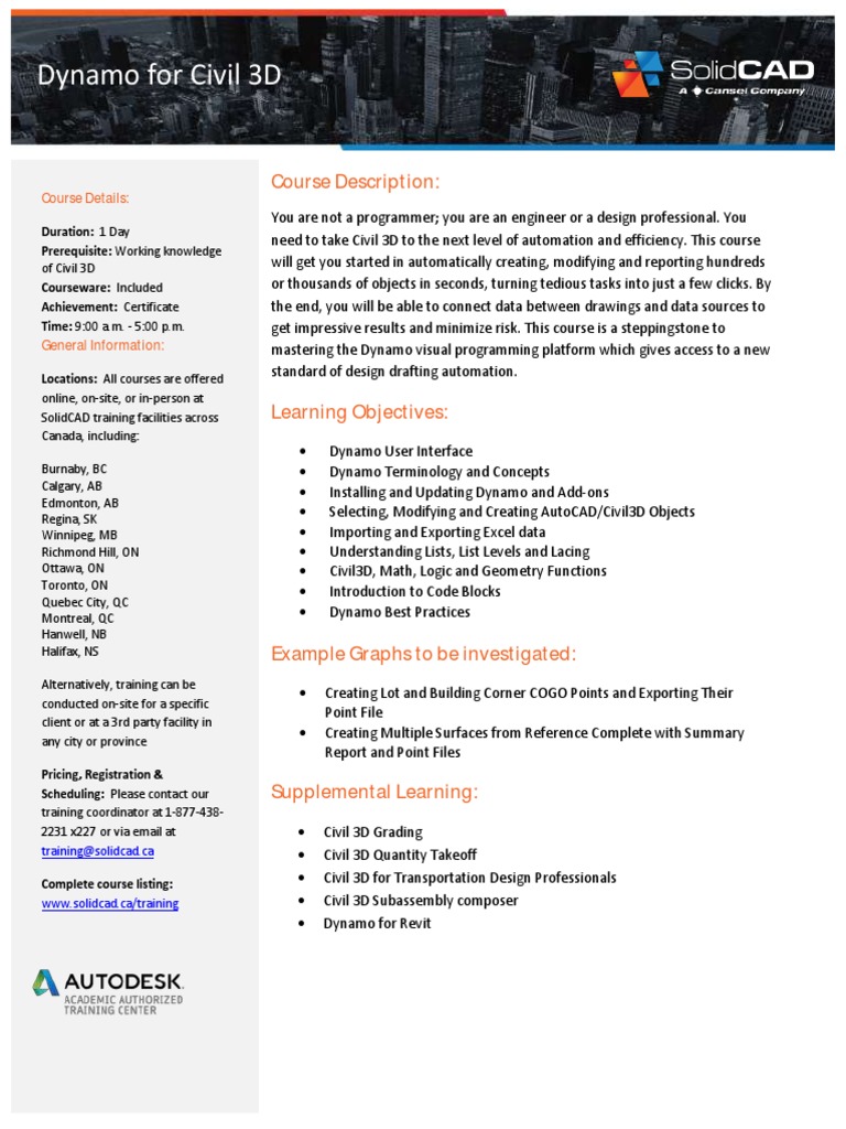 2.21 Dynamo For Civil 3D PDF | PDF | Computing | Software