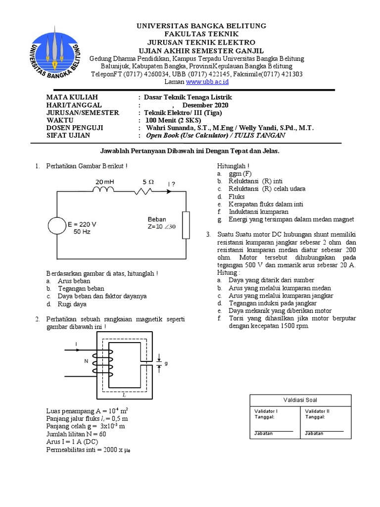 Dasar-Dasar Teknik Listrik | PDF