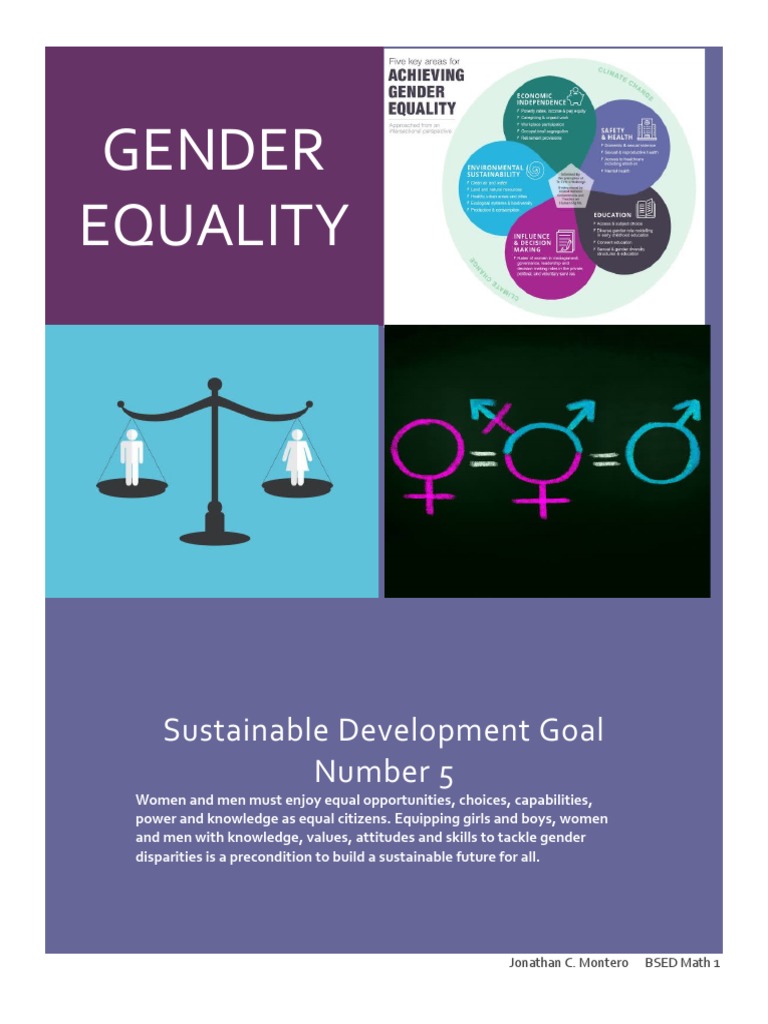 Gender Equality for Sustainable Development | PDF | Career & Growth ...