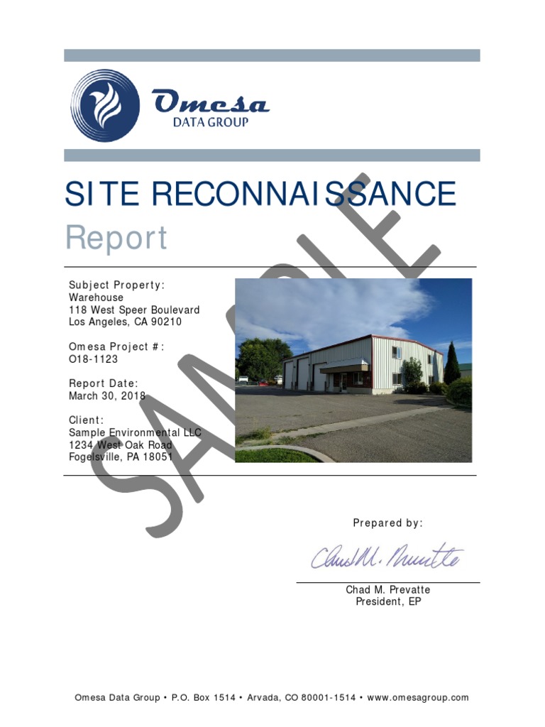 Site Reconnaissance: Subject Property | PDF | Waste Management | Sewage ...