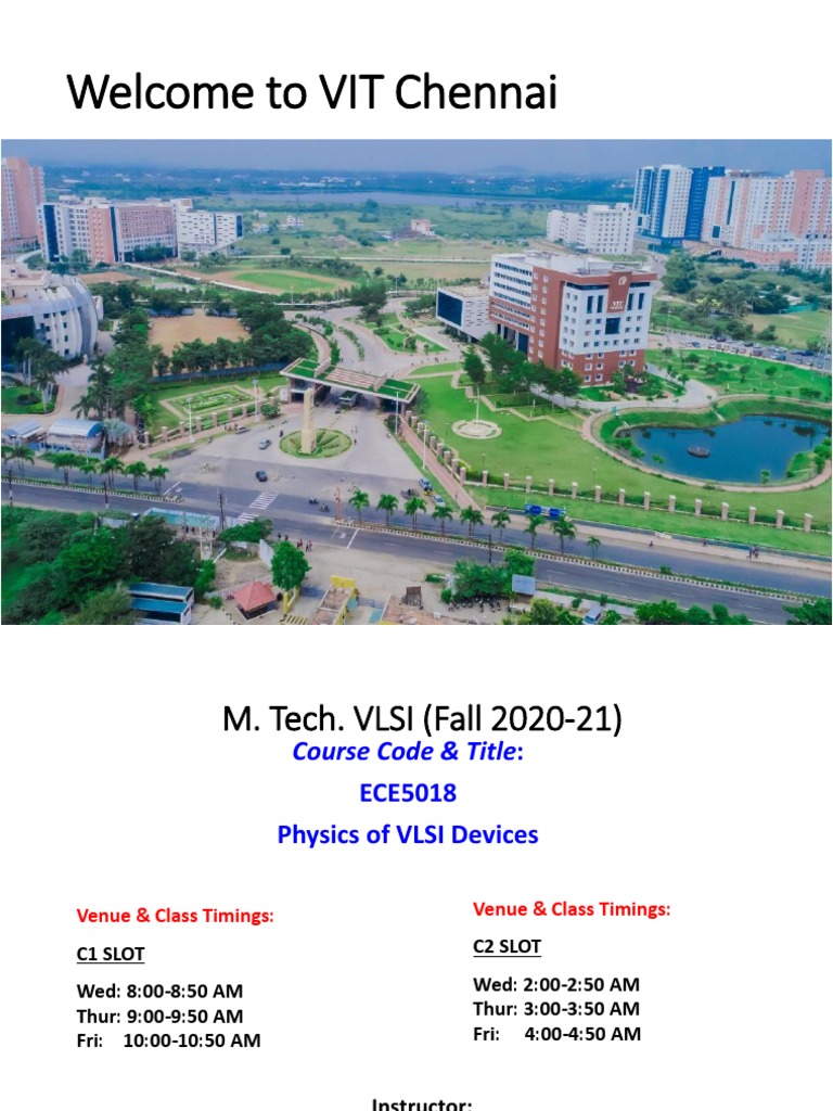 Welcome To VIT Chennai | PDF